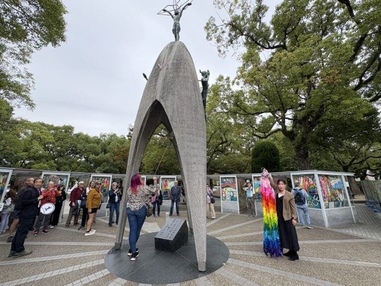 Your senbazuru (1,000 paper cranes) on display at Hiroshima Peace ...